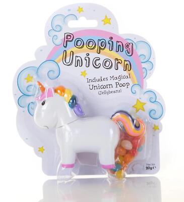 Pooping Unicorn - Dispenses Tasty Poop Candy Jelly Beans - Child ...