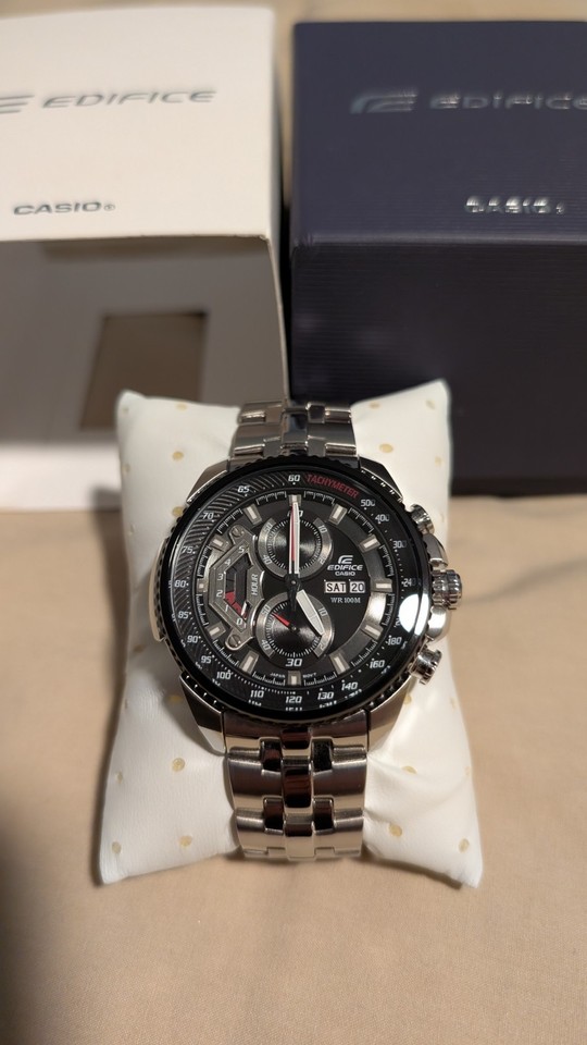 Casio Men's Edifice Chronograph Quartz Watch - EF-539D-1AVDF NEW | eBay