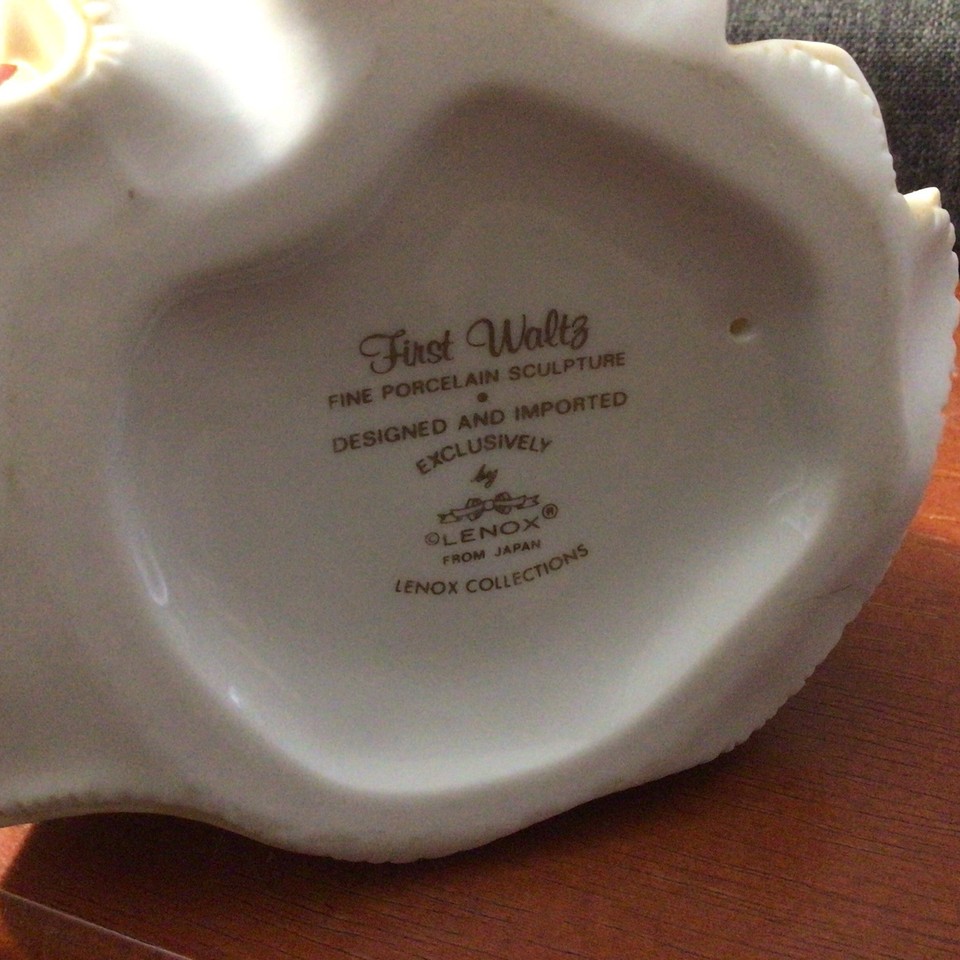 Lenox 1984 'First Waltz' Fine Porcelain Lady Figurine Excellent ...