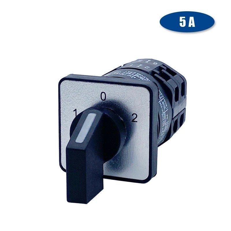 5A Rotary Cam Switch LW26 3 Position 2 Pole 8 Terminals Silver Contact ...