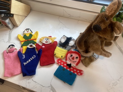 Lot of 7 Vtg hand puppets Inc Jim Henson Muppet Puppet by Knickerbocker ...