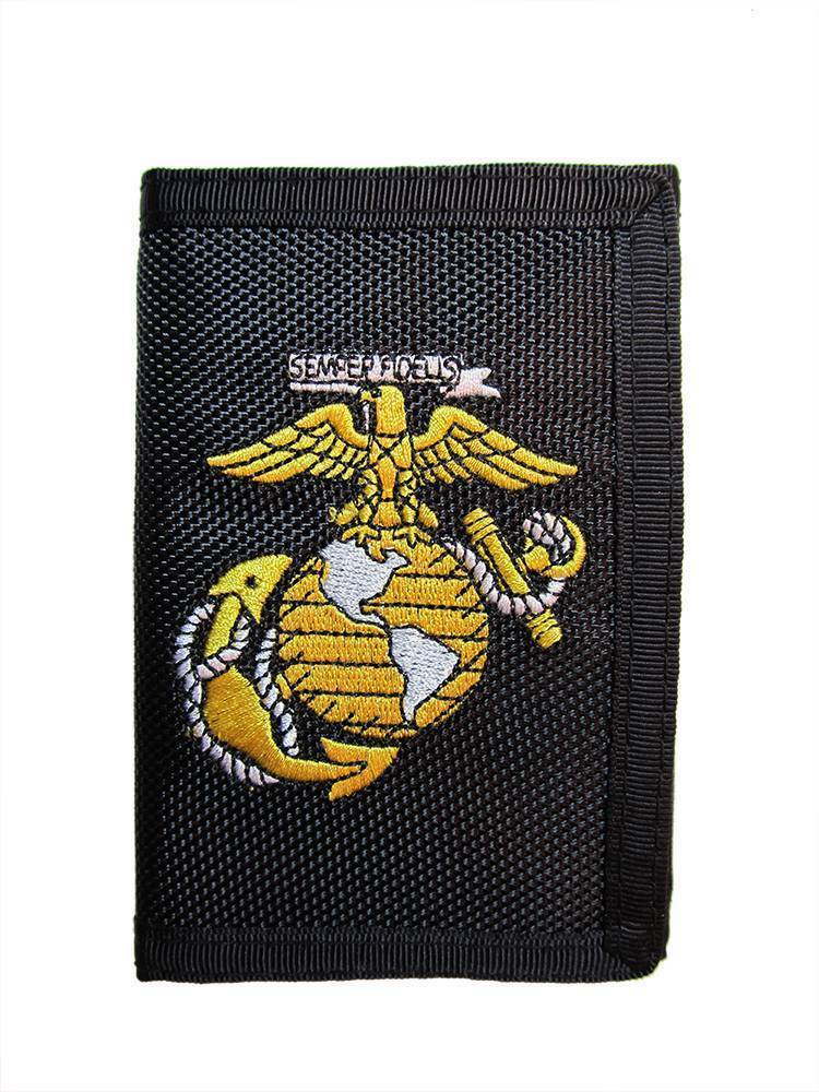 Heavy Duty Patriotic Tri-Fold Wallets Navy USMC USAF POW Veteran Army ...