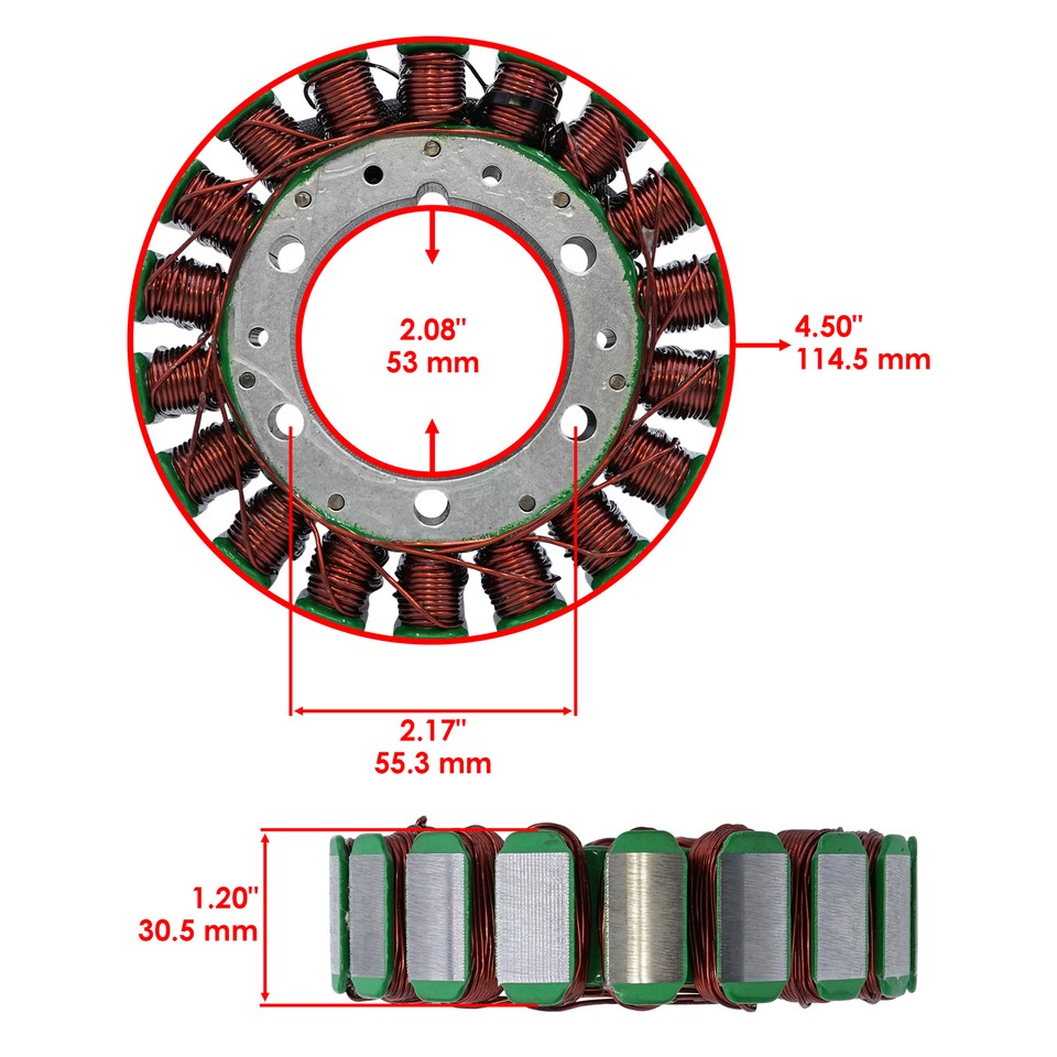 Caltric Stator for Can-Am Bombardier DS650 X Ds 650 Baja 2005-2007 Atv ...