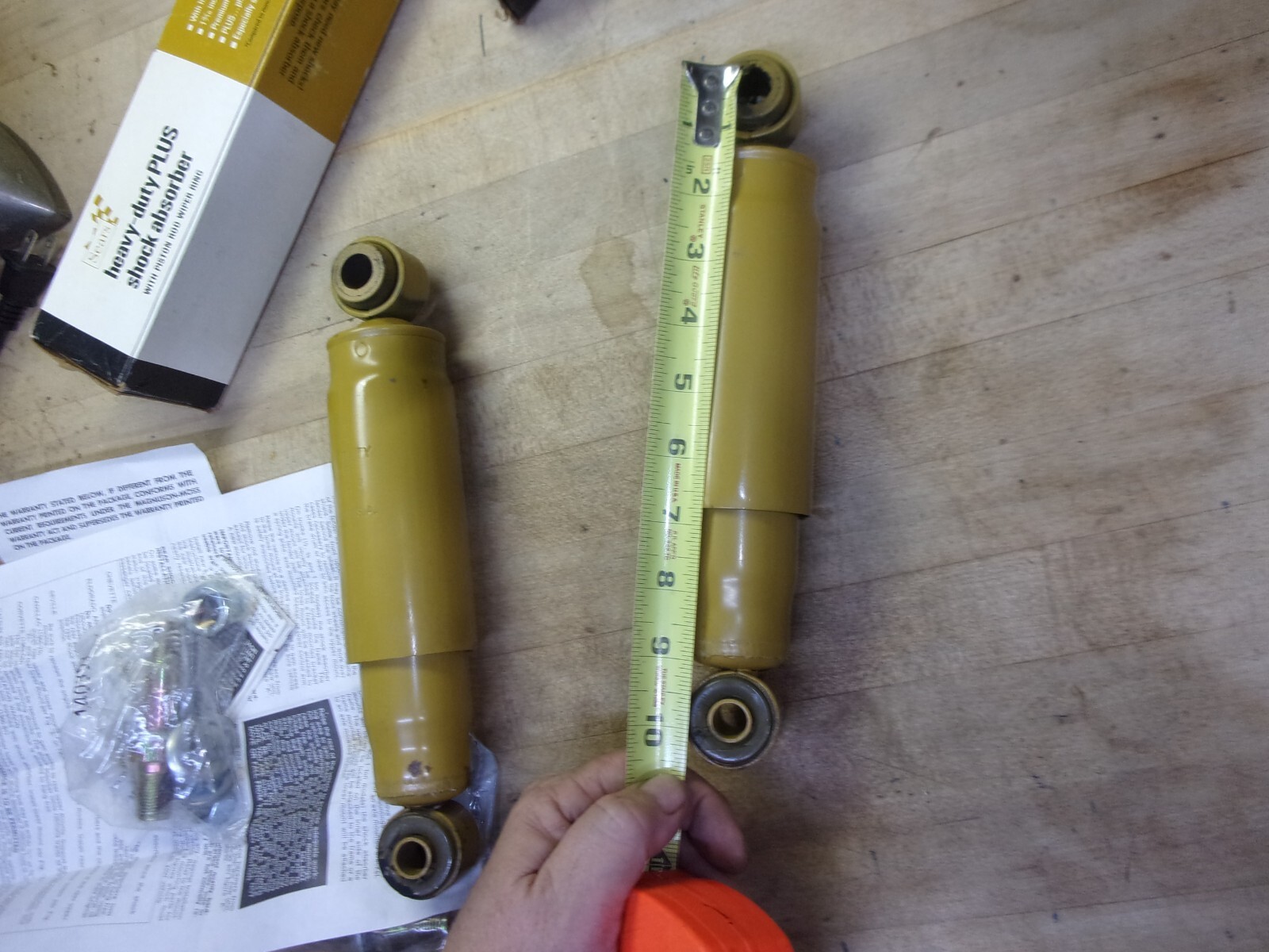 vintage shock absorbers lot of 2 -28- 79463 w/box sears-heavy-duty plus ...