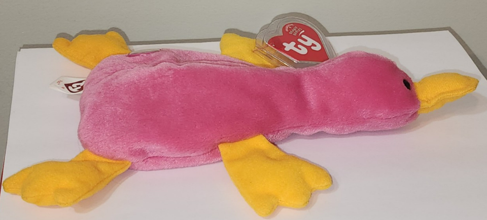 Ty Beanie Baby - Patti the Platypus (Light Pink)(BBOC) 9.5" NEW MWMTs ...