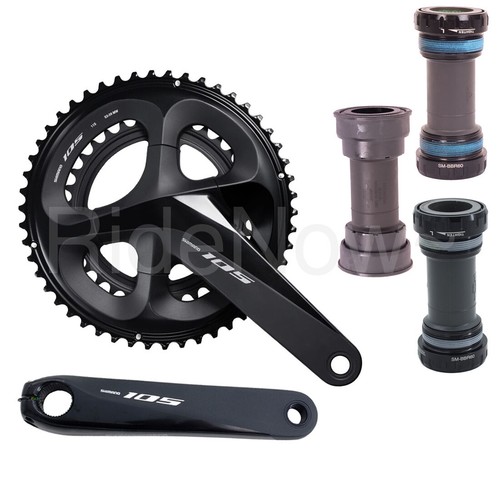 Shimano 105 FC-R7000 Road Bike Crank Set 39/53T 165/170/172.5/175,W/ BB ...