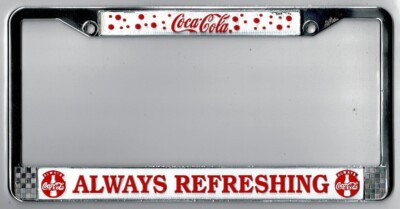 Rare COCA-COLA "ALWAYS REFRESHING" vintage California license plate ...