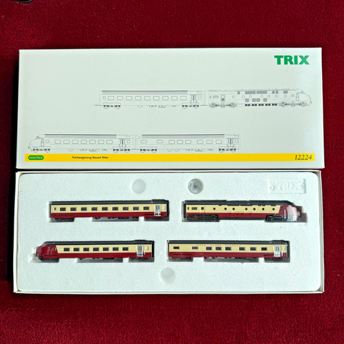 Minitrix 12224 Spur N Dieseltriebzug RAm Tee der SBB 4-teilig NEM 651 LED OVP | eBay.de