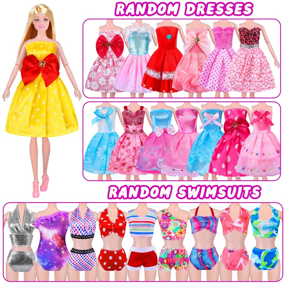 Doll Closet Playset with 342 Pcs Clothes, Accessories, and Dress-Up ...