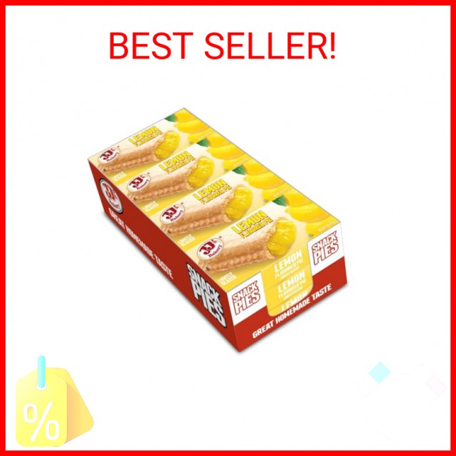 JJ's Bakery Lemon Pie Snack Pies, Individual Dessert, Fresh-Baked, Nut ...