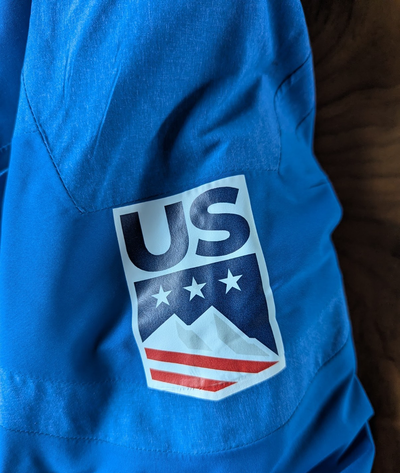 Spyder US Ski Winter Team Jacket Women's Size 4 / XS Blue RARE | eBay