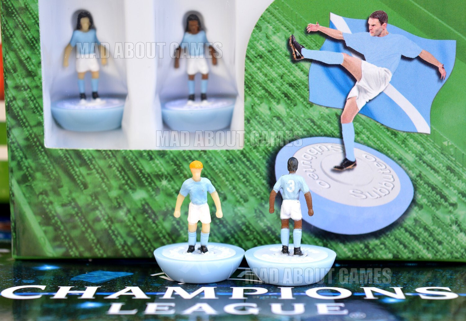 Subbuteo MANCHESTER CITY Colours Team Football Soccer Game Toy ...