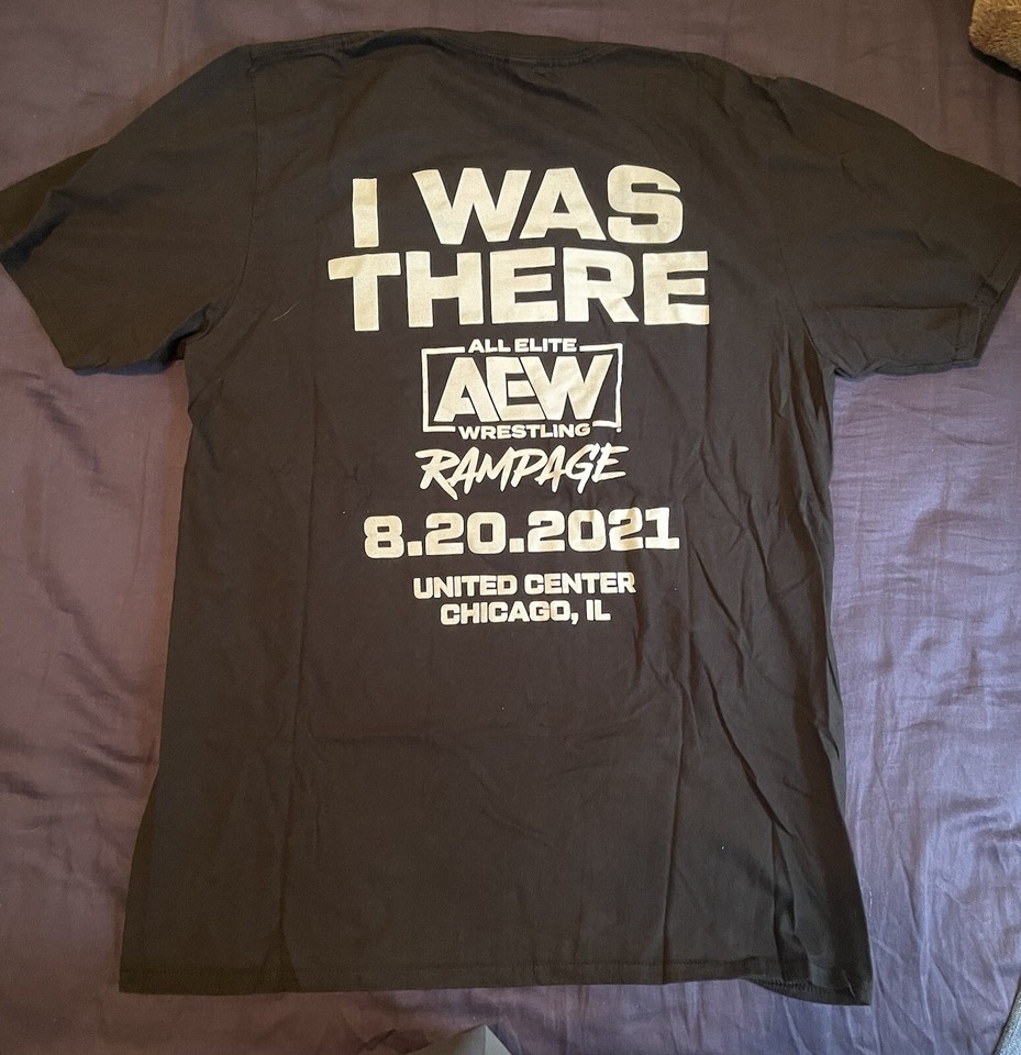 AEW Wrestling Rampage I Was There Shirt Men’s Large WWE CM Punk Chicago ...