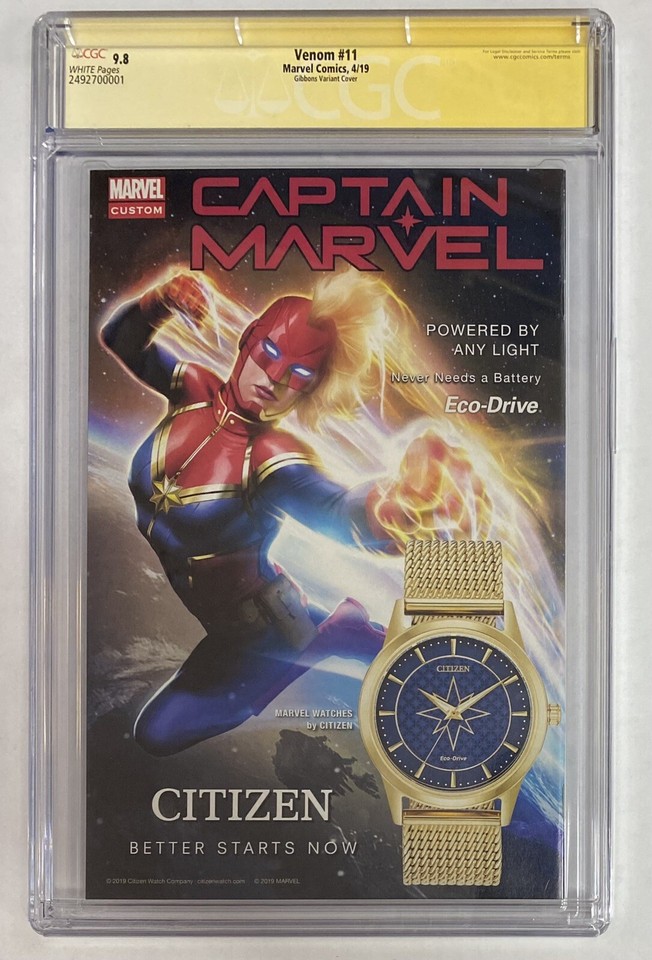 Venom #11 CGC 9.8 SS Signed Donny Cates Watchmen Homage Gibbons Variant ...