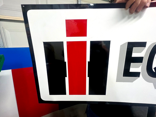 LARGE 49 3/4" HAND PAINTED INTERNATIONAL HARVESTER Truck IH LOGO SIGN ...