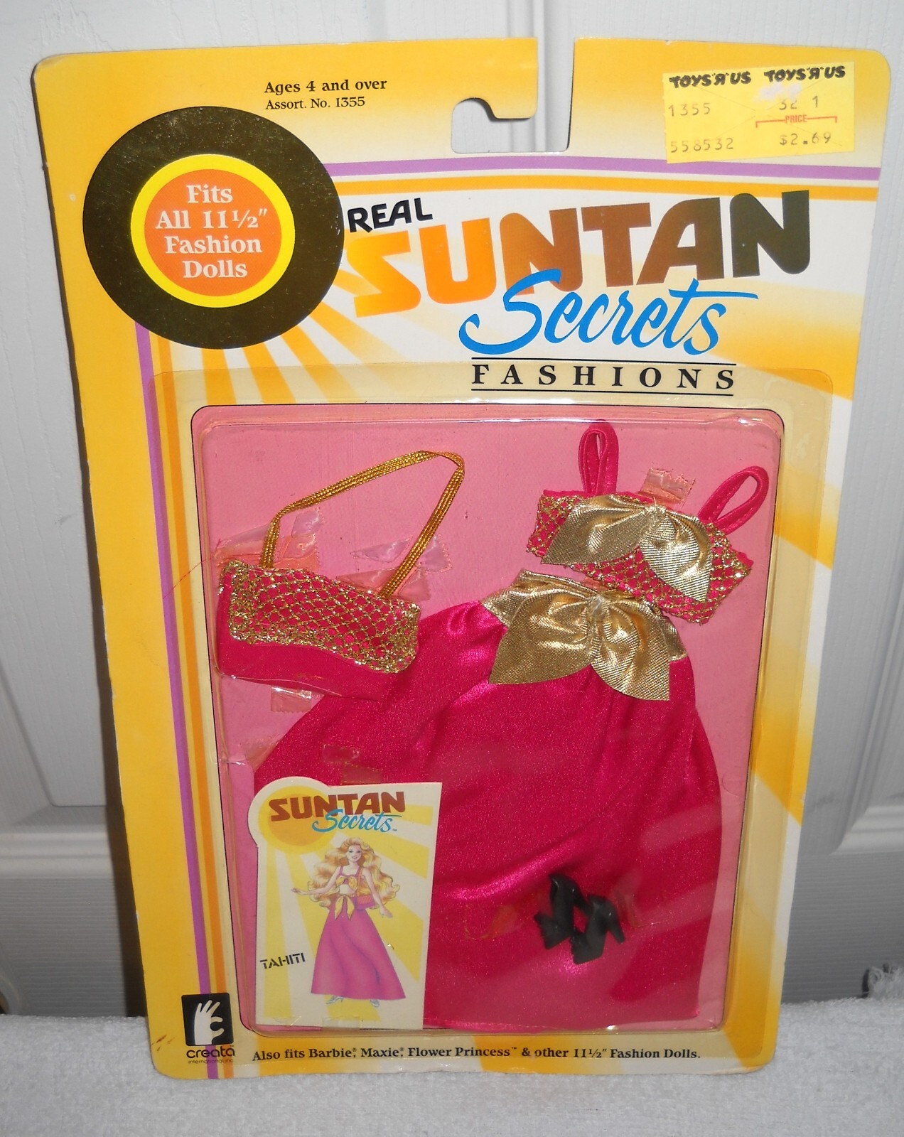 #11986 NRFC Vintage Creata Real Suntan Secrets 11 1/2" Doll Clothes ...