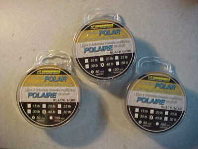 NEW 3 Premium POLAR MULTI-STRAND Braided Tip-up Line 40lb Ice Fishing ...