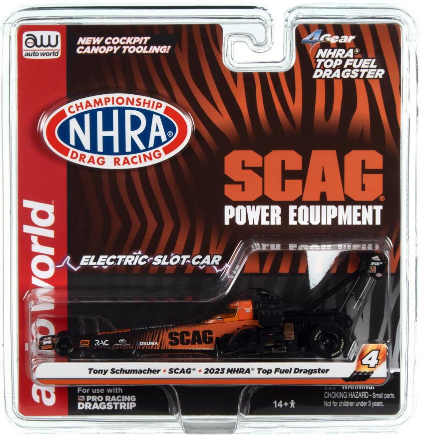 SC398-4 Auto World 2023 NHRA Tony Schumacher SCAG Top Fuel Dragster HO ...