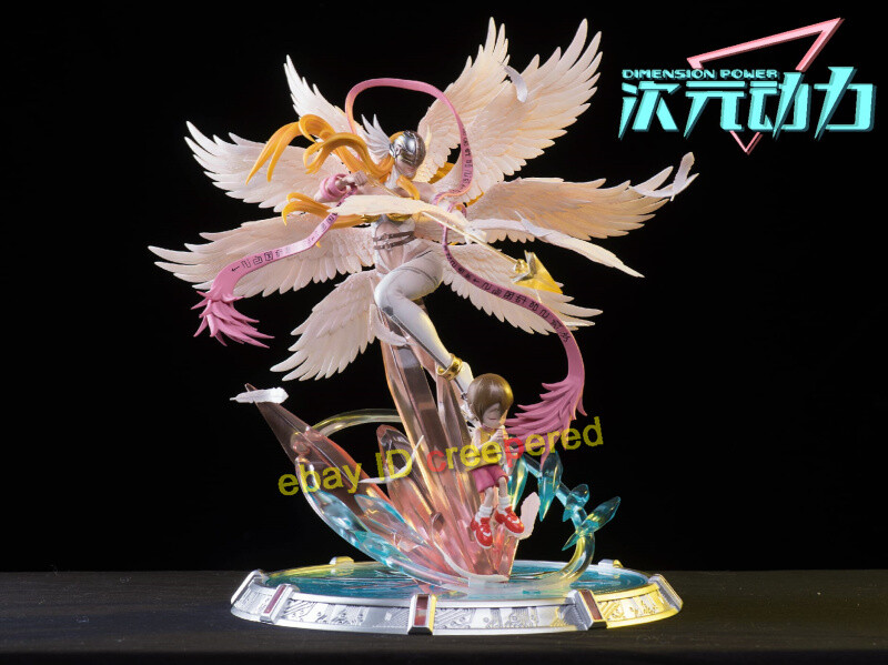 Digimon Adventure Angewomon Yagami Hikari Statue Painted Model Figure ...