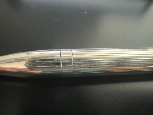 🔴 Silver 925 Solid Ballpoint Pen Vintage Click Writes | eBay