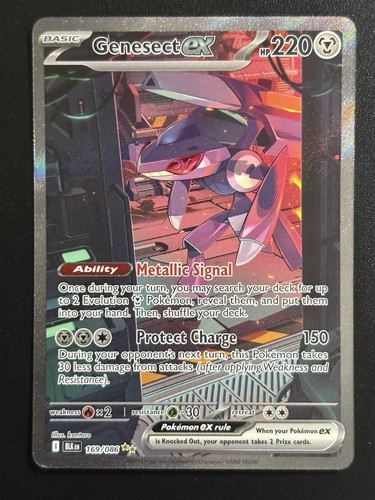 GENESECT EX Special Illustration Rare Black+White Pokemon #169 Nm/Mint+ ...