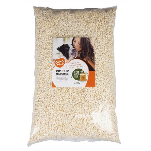 Duvo+ Rice Up Natural 1 kg Puffreis für Hunde | Reis für BARF oder ...