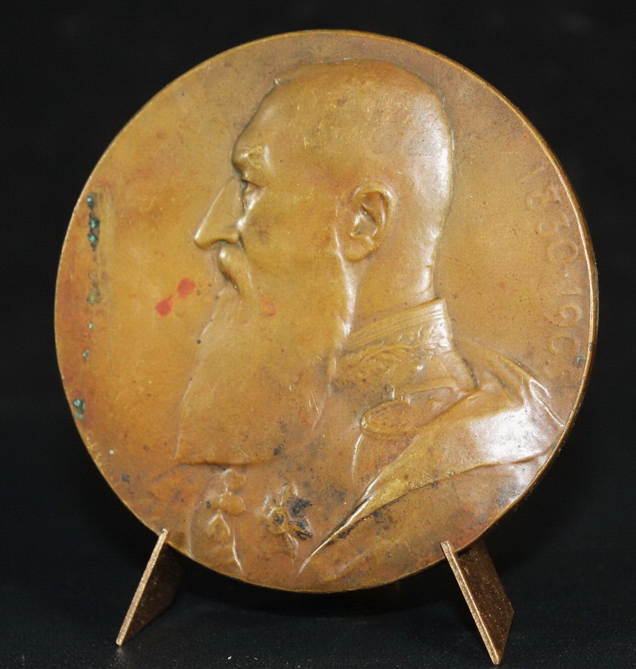 Belgium Medal Lion Leopold II 1905 Independence Anniversary Devreese | eBay