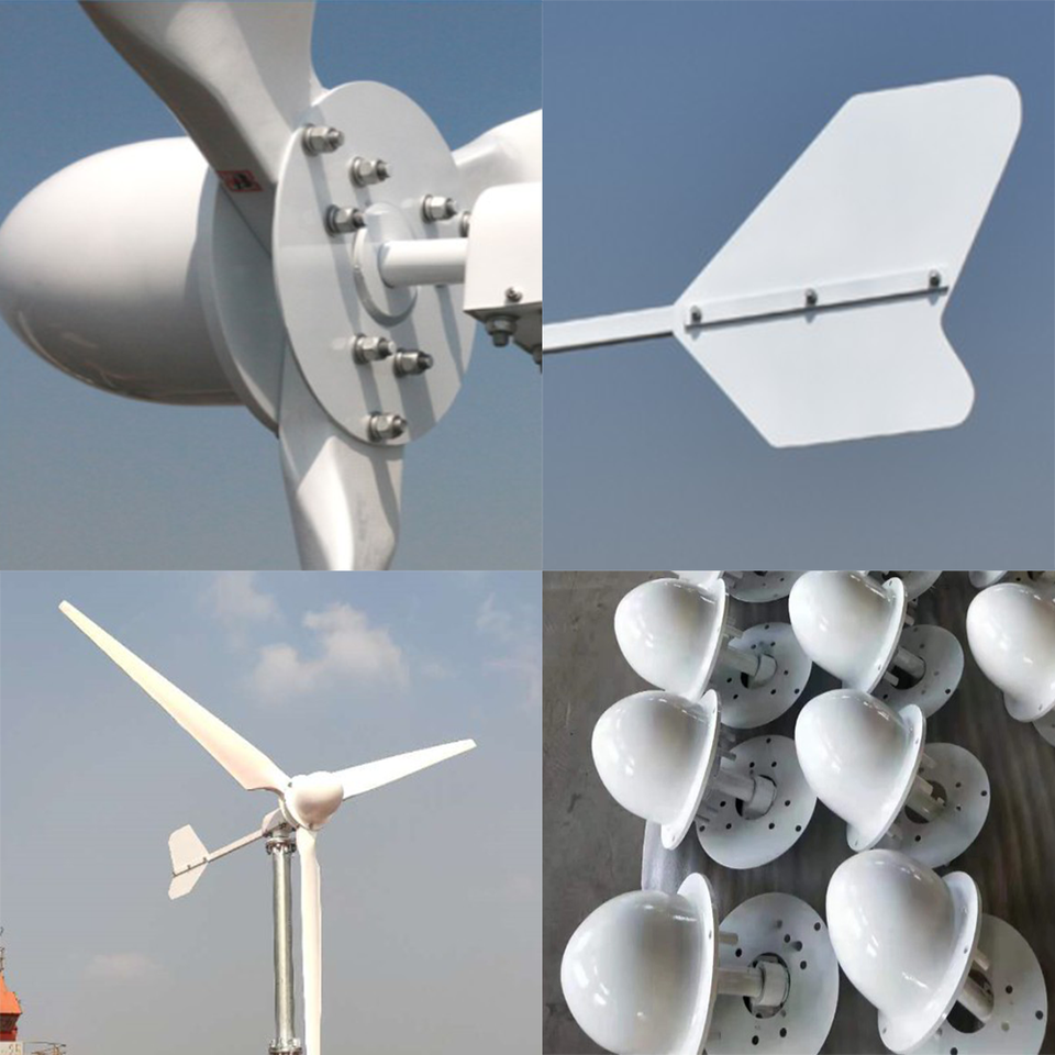 3000W Horizontal Wind Generator With 2KW On Grid Inverter For Home Wind ...