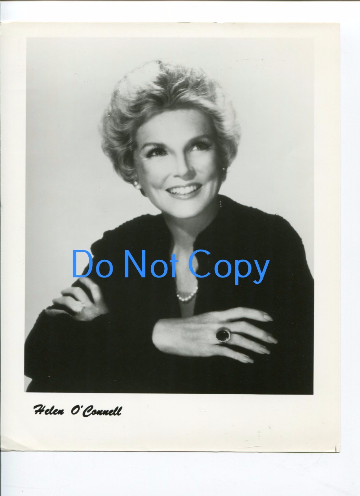 Helen O'Connell Big Band Singer Actress Green Eyes Original Press ...