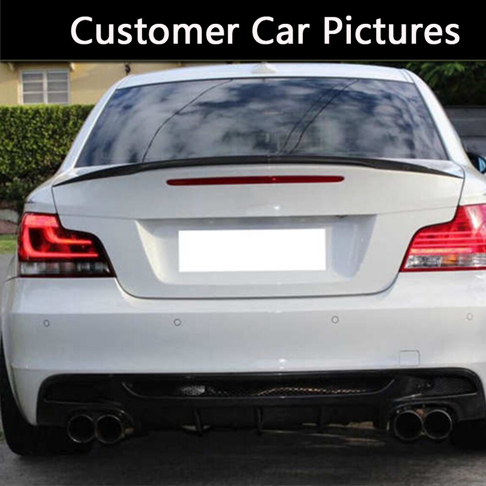 Carbon Fiber Rear Trunk Spoiler Boot Wing Fit For BMW E82 E88 120i 125i ...