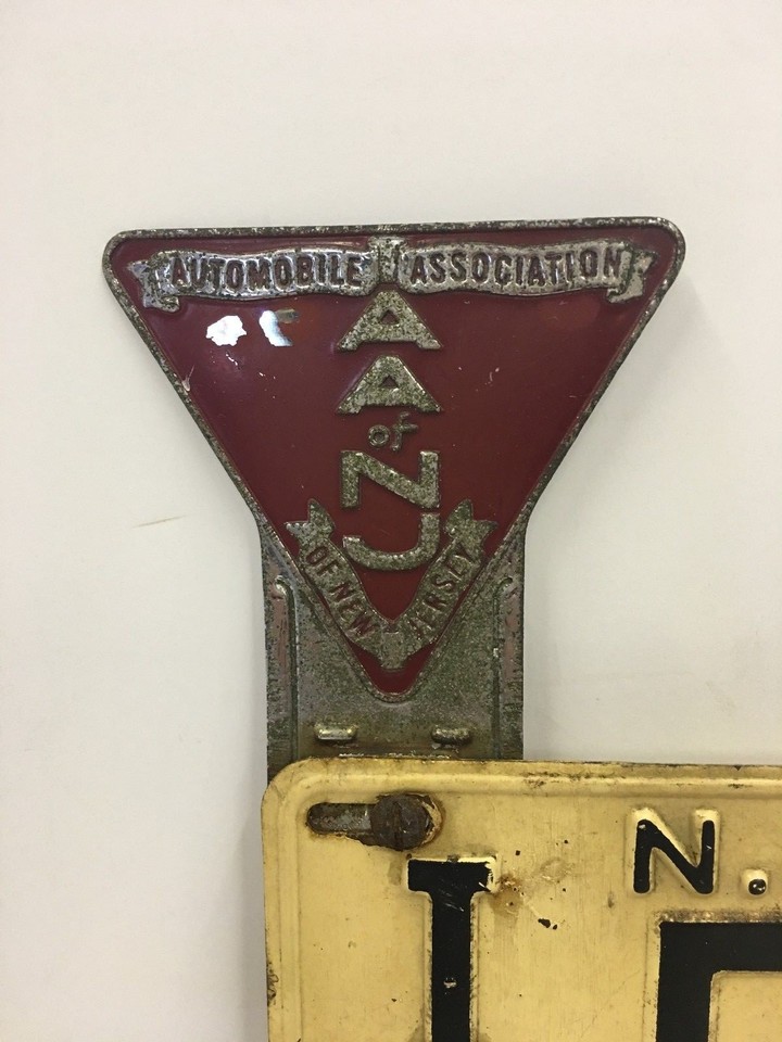 New Jersey 1950 License Plate & Automobile Association of NJ Plate ...