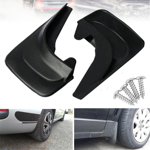 4x Car Front & Rear Fender Mud Flaps Splash Guards Mudguards Black ABS ...