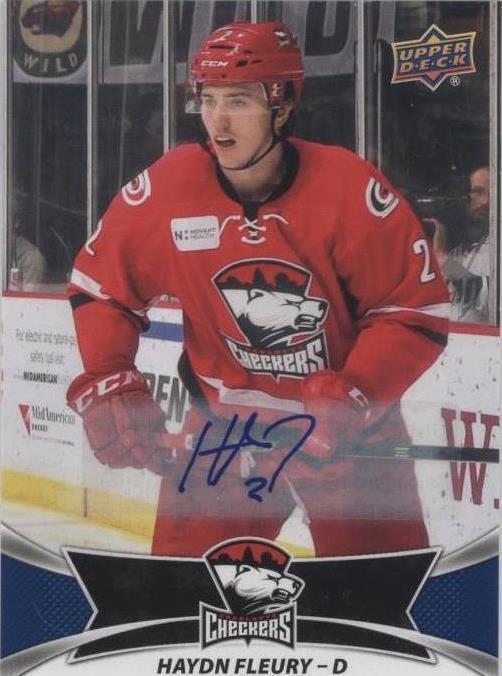 2016-17 Upper Deck AHL - Autographs SP Haydn Fleury #145 (AU, RC) for ...