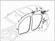 Genuine MERCEDES a Class W176 Alternator Wiring A2465402610 for sale ...