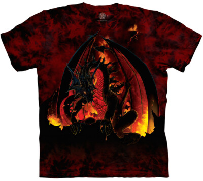 Fireball Dragon Fantasy Mythical Magical Beast Cotton The Mountain ...