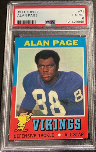 1971 Topps Football (15) Card Lot VG to EX-MT Condition and (4) PSA ...