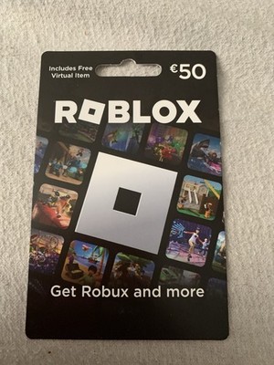 Roblox Gift Card €50 New Sealed For Use in Roblox Premium And Robux ...