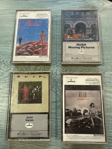 Rush Cassette Tapes,Lot Of 4 Signals, Permanent Waves,Hemispheres ...