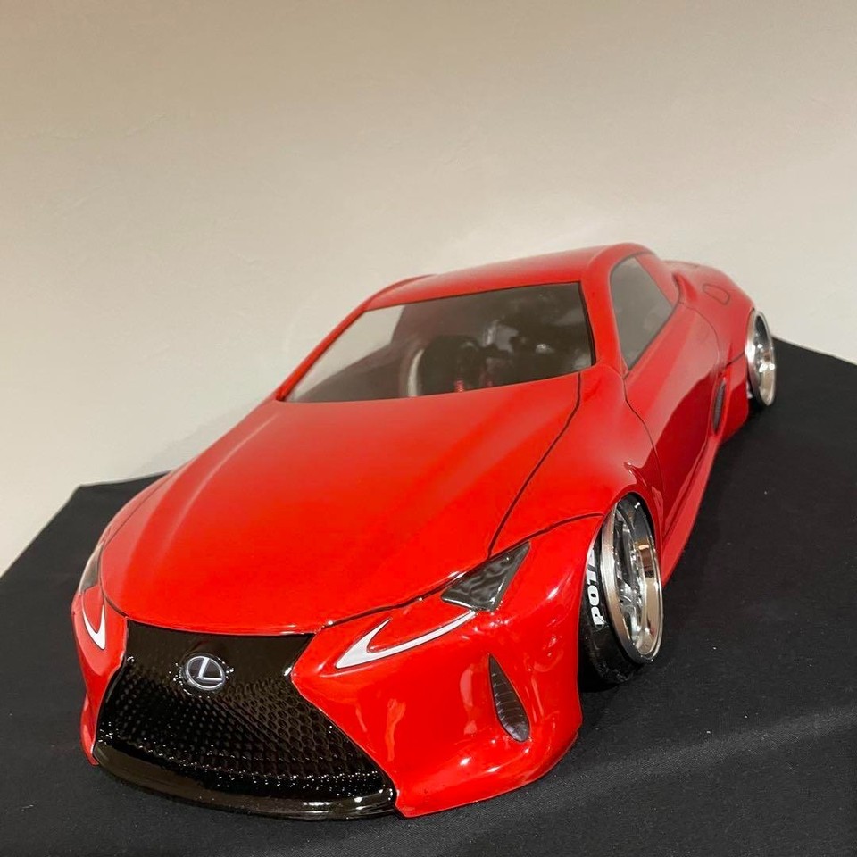 LEXUS LCF RC Car Body Shell Only 1:10 Red All Painted PANDORA | eBay