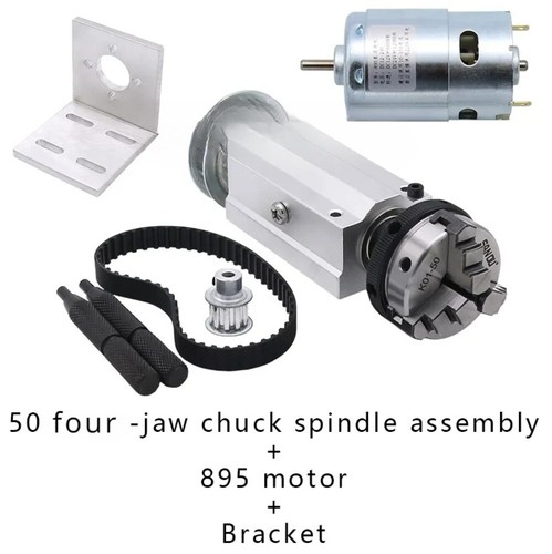50, 63 Chuck Spindle Assembly, Diy Miniature Bead Machine, Through Hole ...