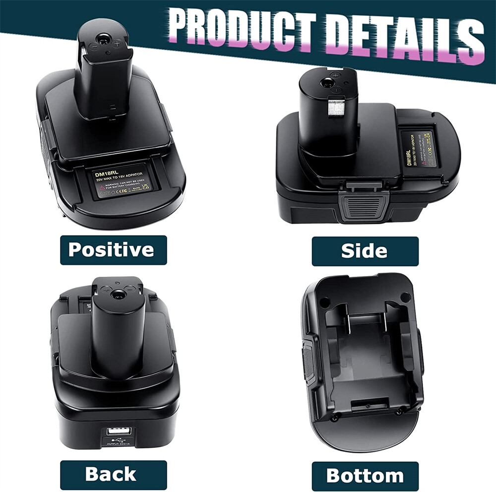 Adapter For Milwaukee 18V Battery Convert to Makita Ryobi Ozito AEG ...