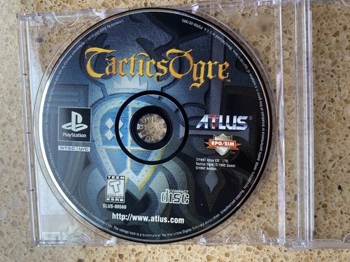 Tactics Ogre (PlayStation, PS1, 1998) Altus - Game Disc Only - Tested ...