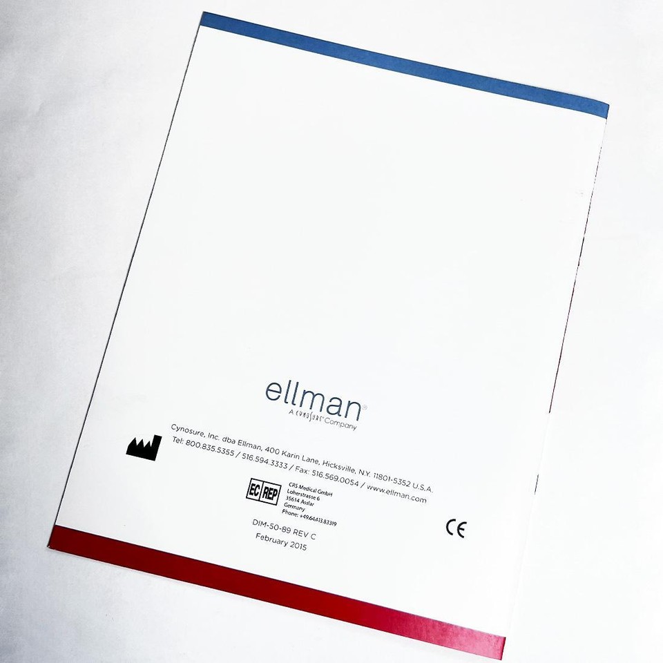 Ellman Sandstone Medley Laser IPL Handpiece Instruction Manual User ...