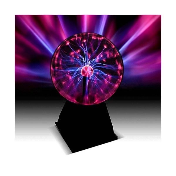 12" Large Plasma Globe Nebula Ball Light Show Glass Sphere Energy Touch ...