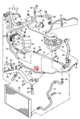 Genuine AUDI A8 S8 quattro 4E2 4E8 Coolant Hose 4E0121081 | eBay