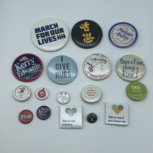 Mixed button & pins lot pinback buttons | eBay
