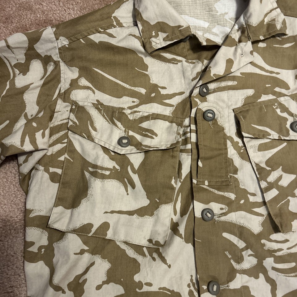Genuine British Army Desert DPM Camouflaged Tropical Combat Jacket ...