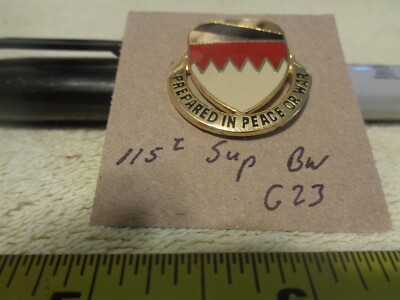 115th Support Battalion G23 Unit Crest, DI, DUI (DRAW#235) | eBay