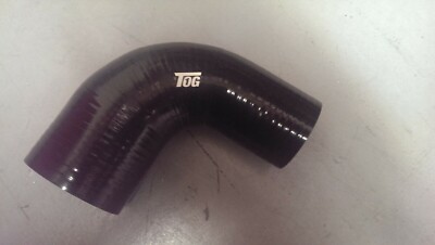 TOG 2-2.5 INCH 51-63MM 90 DEGREE SILICONE HOSE REDUCER BEND ELBOW BLACK ...