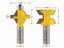 Tongue & Groove 2 Bit Edge Banding Router Bit Set - 1/2" Shank - Yonico ...